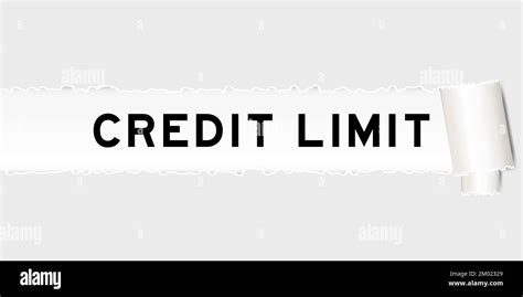 Ripped Gray Paper Background That Have Word Credit Limit Under Torn