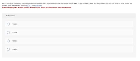 Solved Present Value Of These Cash Inflows Pv Of 1 And