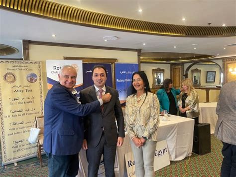 dr mohamed hussien on linkedin pinning by rotary governor and deptuty
