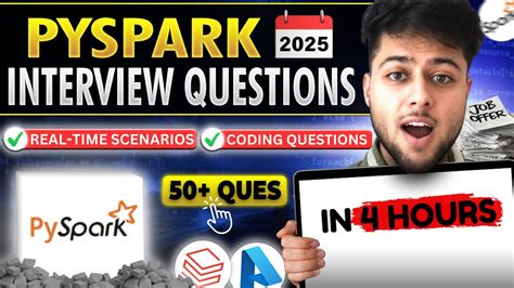 Pyspark Interview Questions 2025 Pyspark Real Time Scenarios Youtube