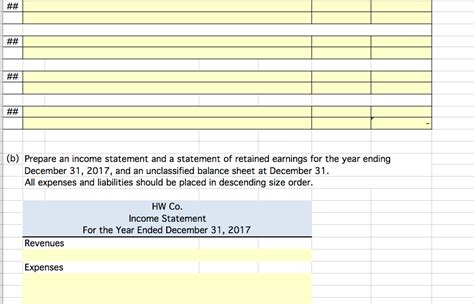 Solved Download The Attached Excel Template Use The Format