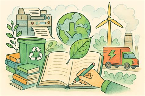 출판 산업의 탄소 발자국 감소 전략 🌿📚