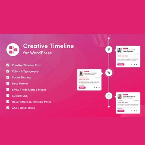 Creative Timeline For WordPress WP Starter Pack Creative Timeline For WordPress WP Starter Pack