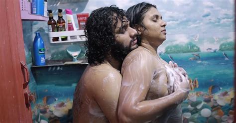 Chesty Brunette Getting Wet In The Shower With Her Man ZB Porn