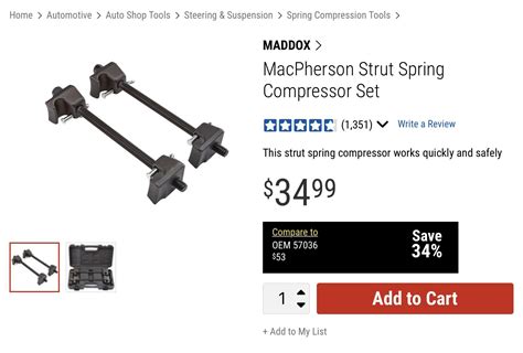 Trust Harbor Freight Strut Spring Compressor Rtools