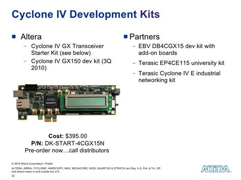 Altera Cyclone Iv Fpga Customer Presentation