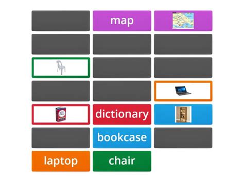 Get Started 1 Unit 3 Classroom Objects Matching Pairs