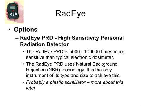 Radiation Detection Instrumentation Fundamentals Pptx