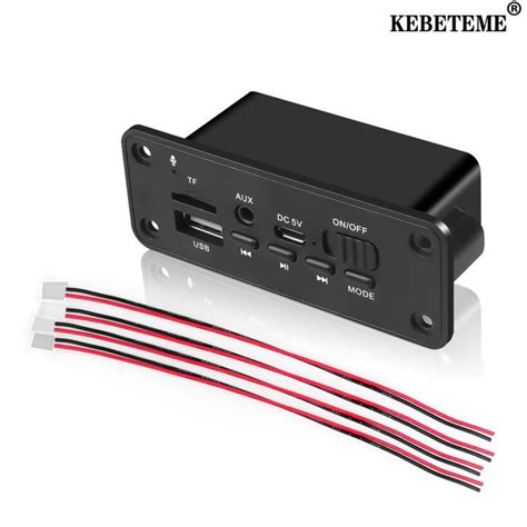 Kebeteme Dc 5v 6w Amplifier Bluetooth 5 0 Decoder Board 3w Mp3 Player Music Speaker Fm Radio