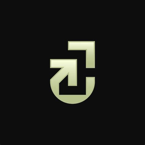 Premium Vector Fancy Elegant And Modern Letter J Arrow Direction Logo