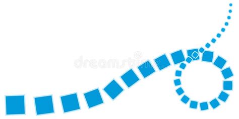 Abstract Curve From Simple Shapes Stock Image Image