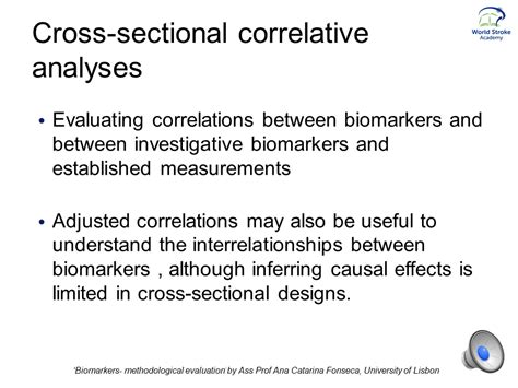 Cross Sectional Correlative Analyses World Stroke Academy