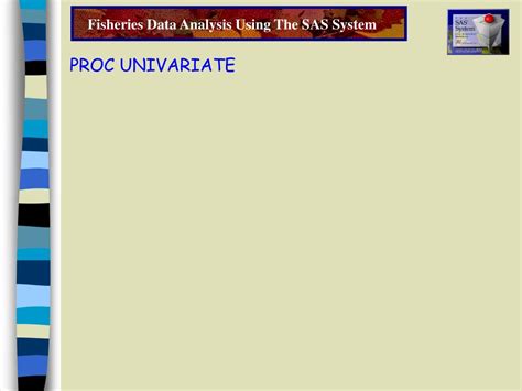 PPT Fisheries Data Analysis Using The SAS System PowerPoint Presentation ID