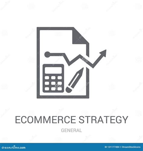 Ecommerce Strategy Icon Trendy Ecommerce Strategy Logo Concept Stock Vector Illustration Of