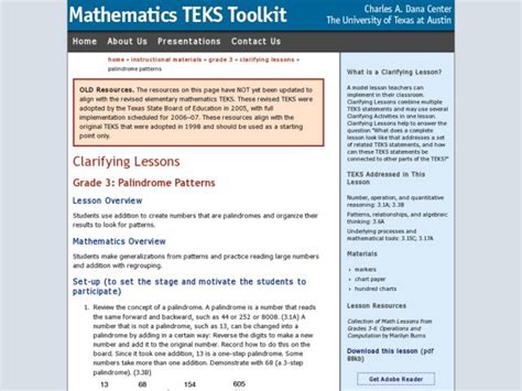 Grade 3 Palindrome Patterns Lesson Plan For 3rd Grade Lesson Planet
