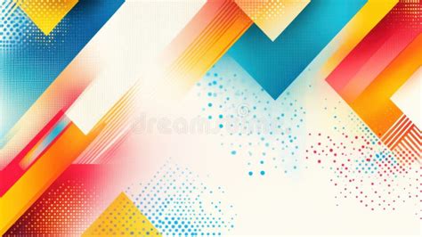 Vibrant Interplay Of Abstract Geometric Shapes Creates A Dynamic Visual Experience In Bold