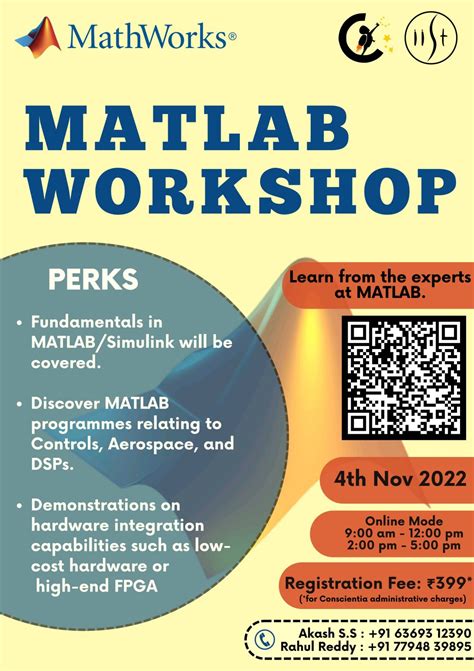 Team Conscientia Iist In Collaboration With Mathworks Presents You Matlab Workshop On 4th Nov