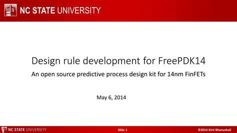 pdf design rule development for freepdk15 an open source predictive process design kit for