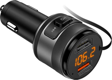 Customer Reviews Isimple Bluetooth 5 0 Fm Transmitter With External