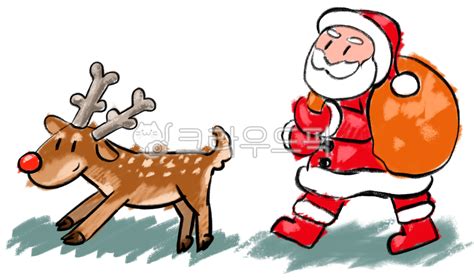 산타크로스png 루돌프png 크리스마스png 산타pmg 산타손그림 사진 이미지 일러스트 캘리그라피 흰고래작가
