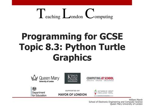 PPT Programming For GCSE Topic Python Turtle Graphics PowerPoint Presentation ID