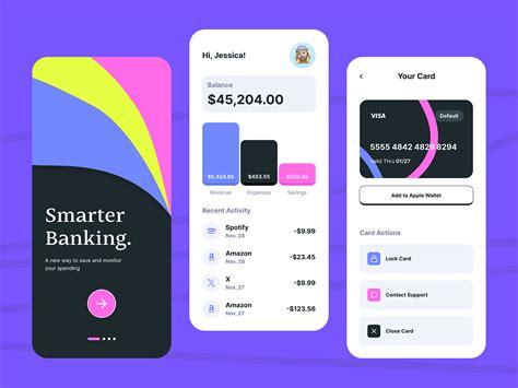 Fintech Mobile Banking App Ui On Behance