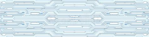 Abstract Technology Background Blue Circuit Board Pattern Microchip Stock Vector