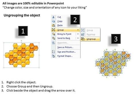Ppt Slides Hexagonal Comb