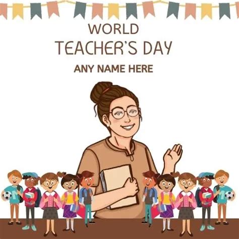 Happy World Teachers Day Pic With Name