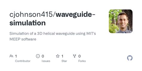 Github Cjohnson415waveguide Simulation Simulation Of A 3d Helical Waveguide Using Mits Meep