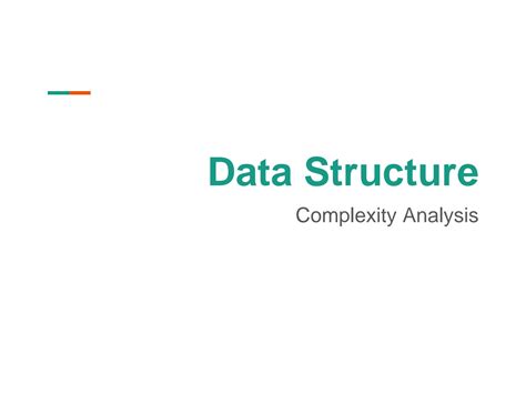 SOLUTION Data Structure Complexity Analysis Studypool