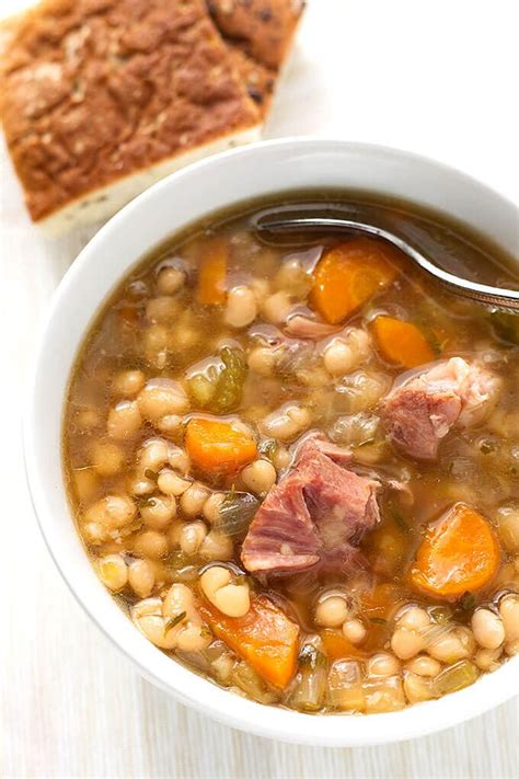 Instant Pot Ham Hock And Bean Soup Simply Happy Foodie
