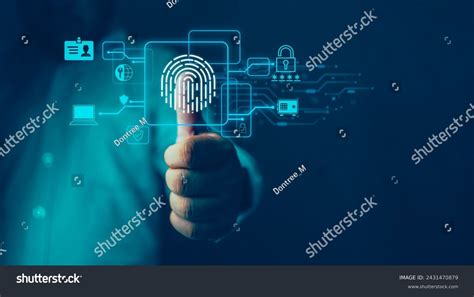 Fingerprint Scan For Security Access With Biometrics Concept Over 6 666 Royalty Free Licensable