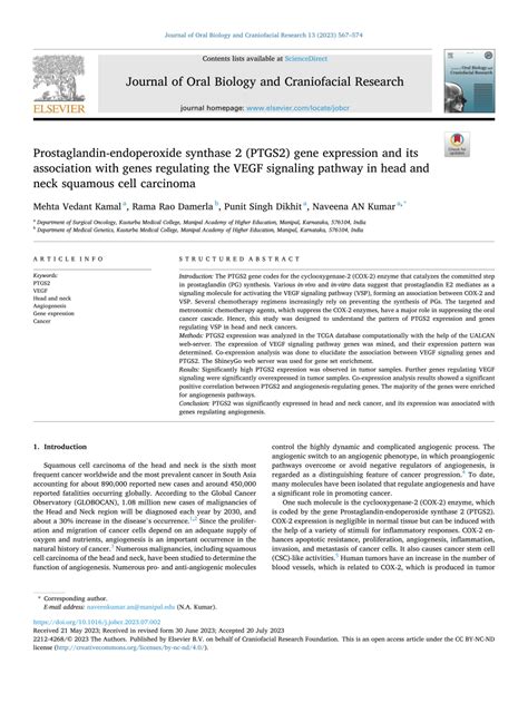 Pdf Prostaglandin Endoperoxide Synthase 2 Ptgs2 Gene Expression And