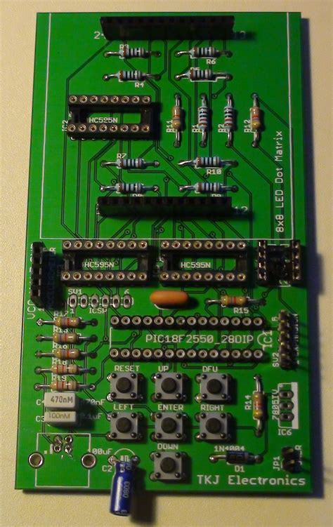 Tkj Electronics Pic18f2550 Usb Led Matrix Board