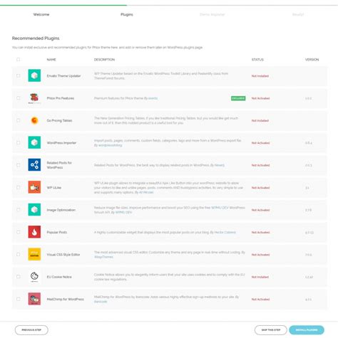 Installing Recommended Plugins For Phlox Documentation Phlox