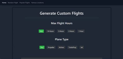 Github Jackson Wozniakfull Stack Random Flight Generator A Full