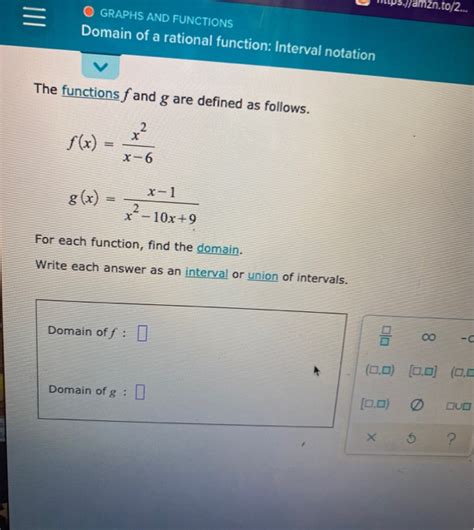 solved 2 to 2 iii o graphs and functions domain of a