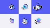 Free Technology Isometric Icons Polar Vectors