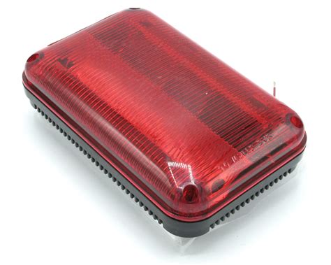 Federal Signal Quadraflare 12v Red Led Warning Light Evl