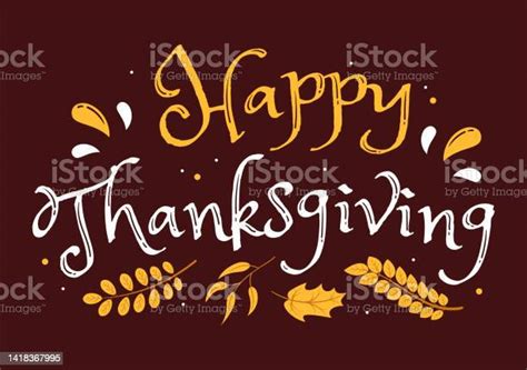 행복한 추수 감사절 축하 템플릿 손으로 그린 만화 플랫 일러스트 레이 션 터키 나뭇잎 닭고기 또는 호박 디자인 10월에 대한 스톡 벡터 아트 및 기타 이미지 Istock