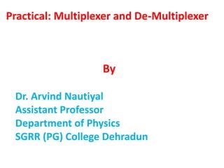 Week 6 Multiplexer Demultiplexer Ppt Technology Computing