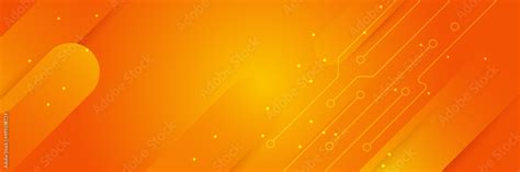 Modern Minimal Orange Futuristic Technology Science Background Design Abstract Orange Banner