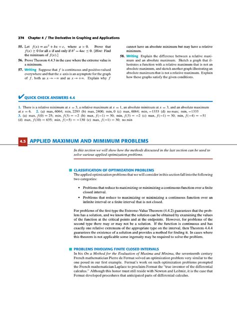 Applied Maximum And Minimum Problems Pdf