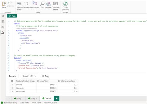 deep dive into dax query view with copilot microsoft power bi blog