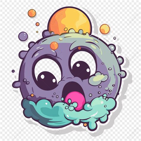 거품이 있는 귀여운 만화 거품 벡터튀는상표 Png 일러스트 무료 다운로드 Lovepik