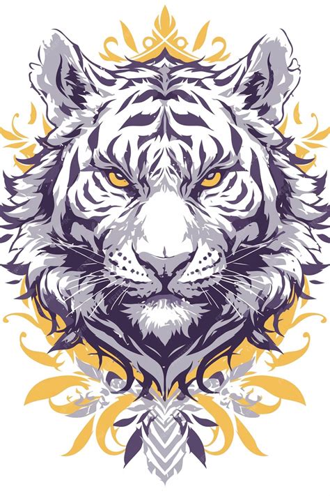 Premium Vector Thai Tiger Patterns With Powerful Stripes
