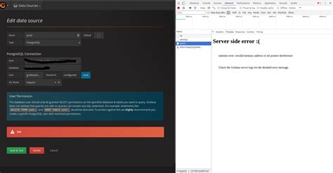 Postgresql 500 Runtime Error Invalid Memory Address Or Nil Pointer