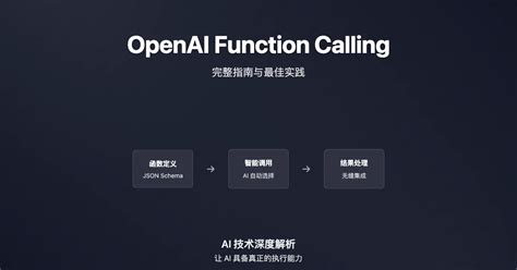 Openai Function Calling 完整指南 博客 Hrefgo Ai