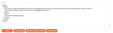 Portswiggers Csrf Vulnerability With No Defenses Walkthrough